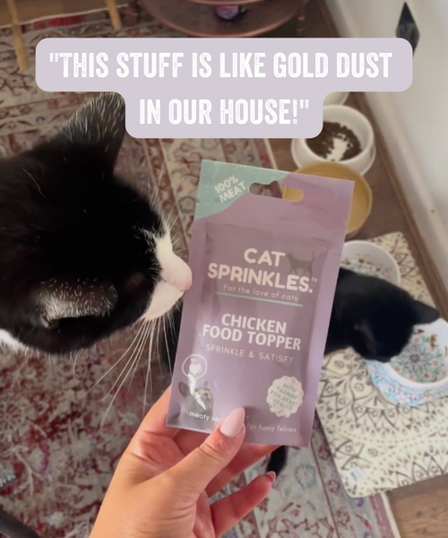 Cat Food Topper for Fussy Cats - CatSprinkles Chicken Flavour ...